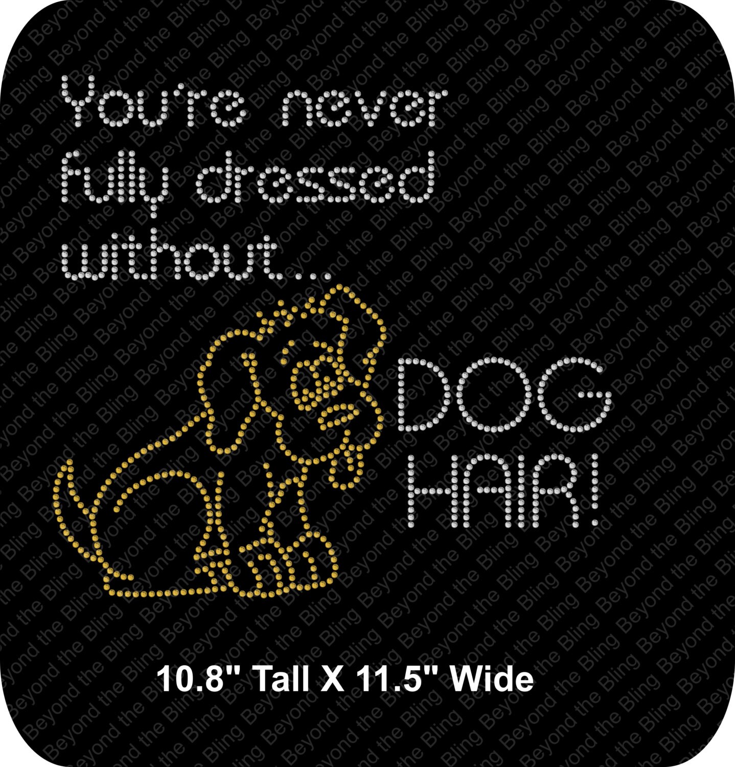 Dog Lover Rhinestone Bling Download DIY Bling Transfer Dog - Etsy