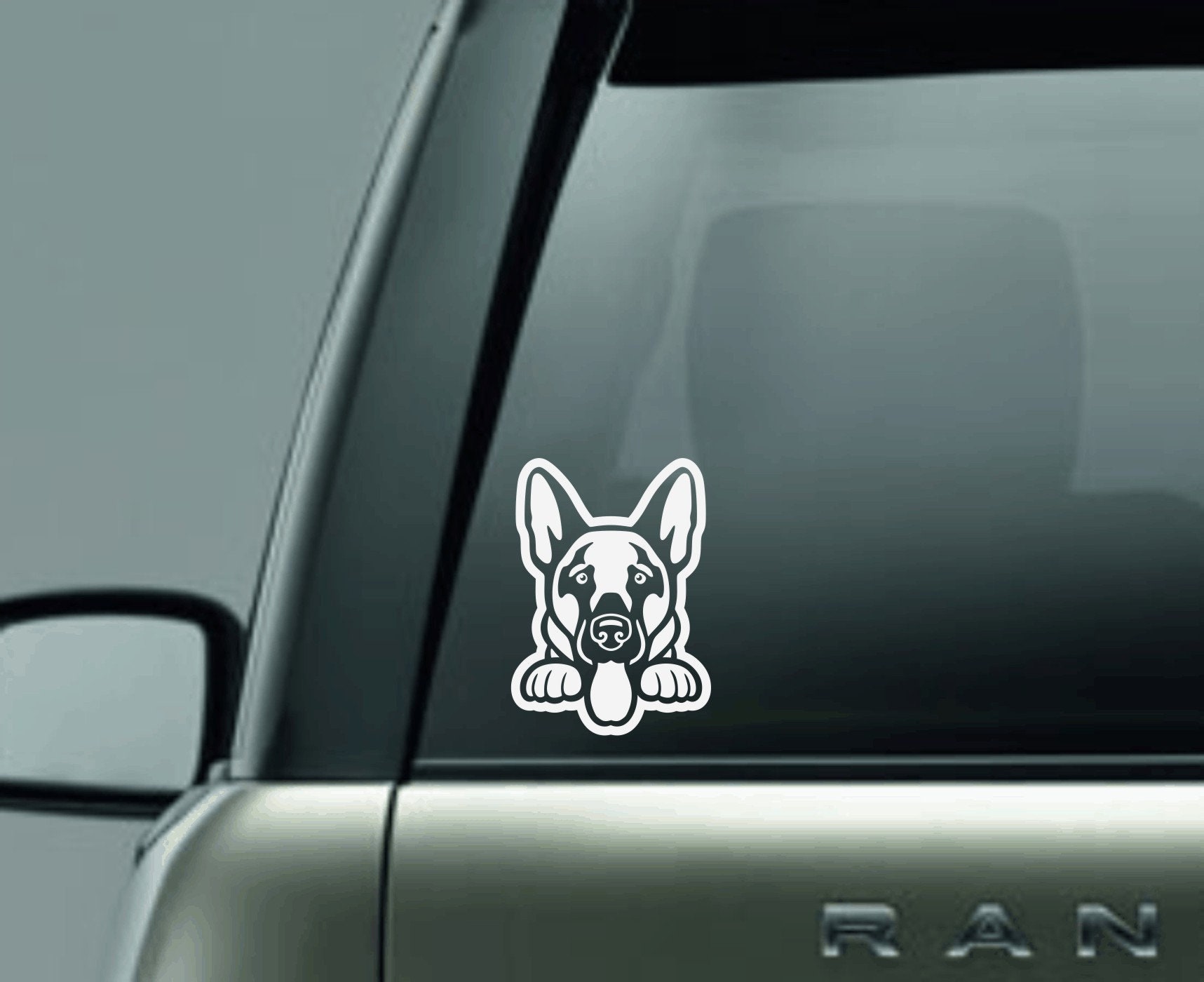 Peeking Dog Car Window Decal Vinyl Car Window Decal Cocker | Etsy