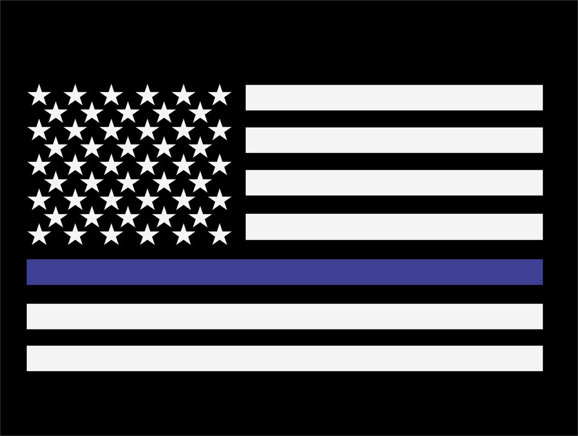 Thin Blue Line Decal Back the Blue Decal Police Lives Matter Decal Thin ...