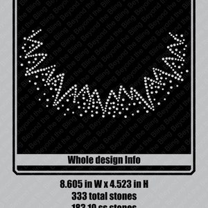 Rhinestone Download Zigzag Neckline Pattern Bling Download Pattern DIY ...