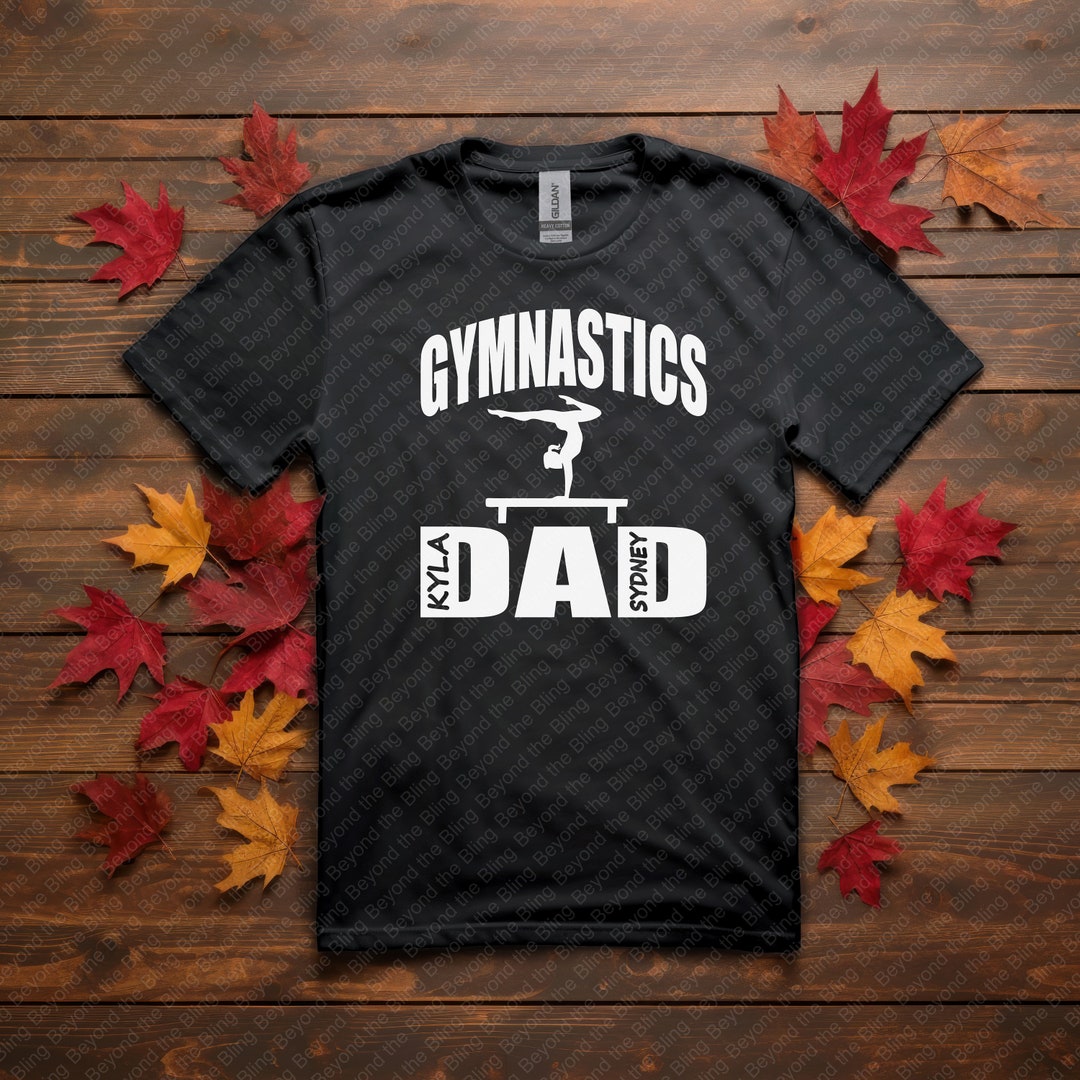 Gymnastics Dad Shirt Personalized Gymnastics Dad Shirt Gymnast Dad ...