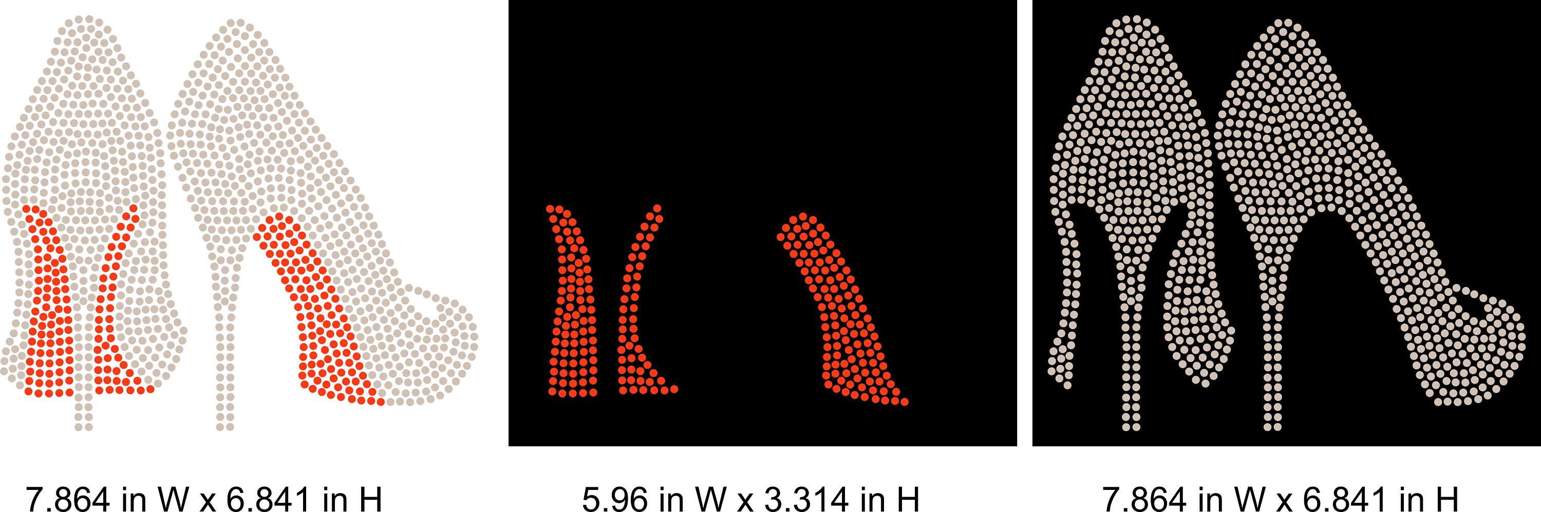 2 Color Stiletto Shoes Rhinestone Instant Download High Heel - Etsy