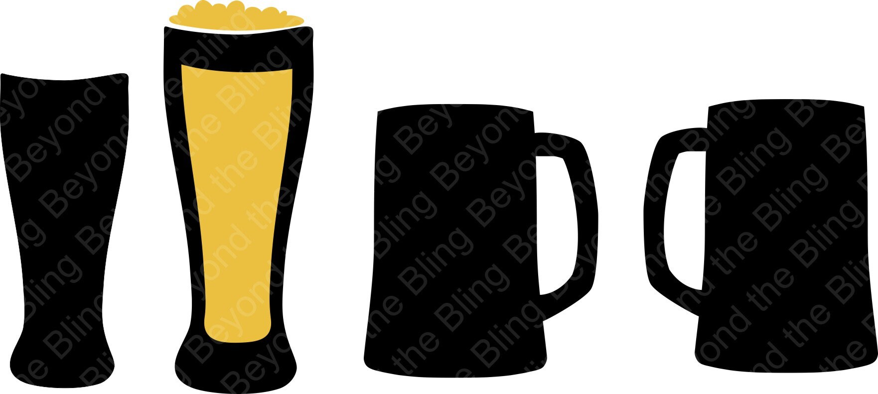 Drinking Glasses Svg Download File Barware Svg File - Etsy