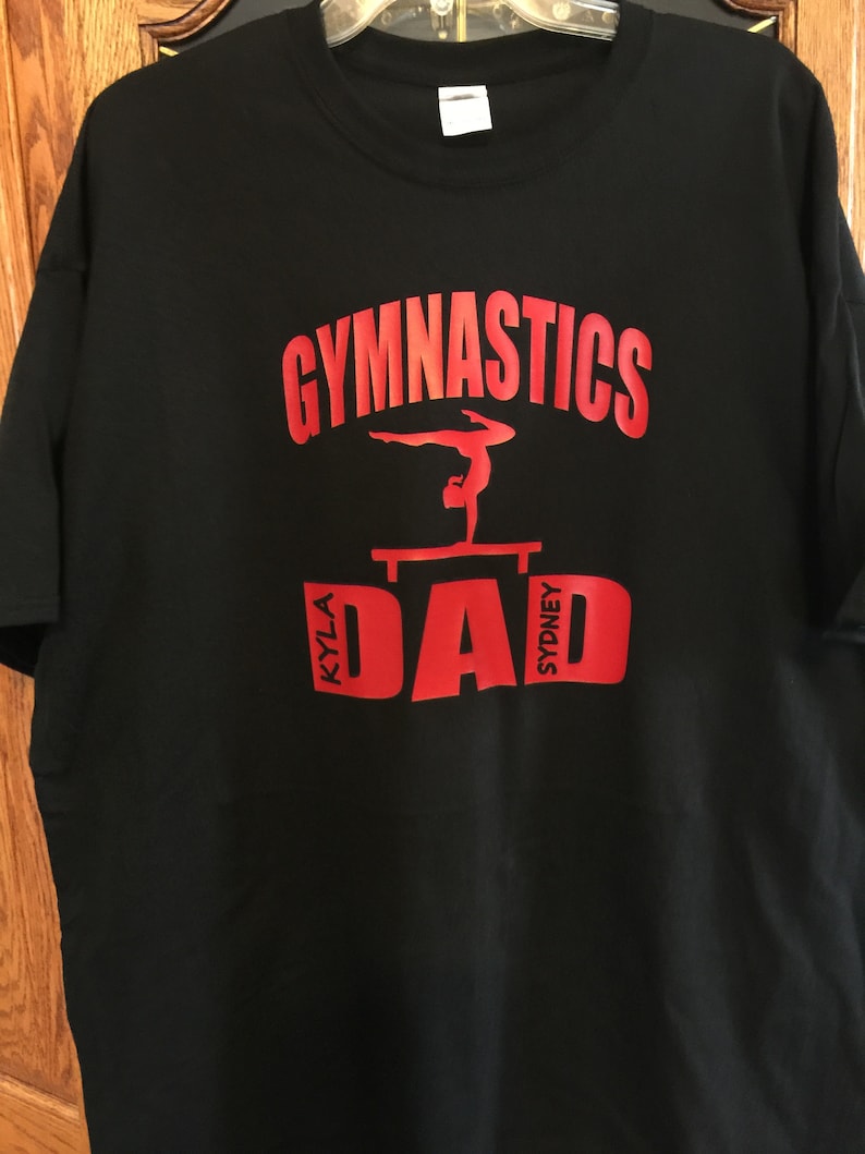 Gymnastics Dad Shirt Personalized Gymnastics Dad Shirt Gymnast Dad ...