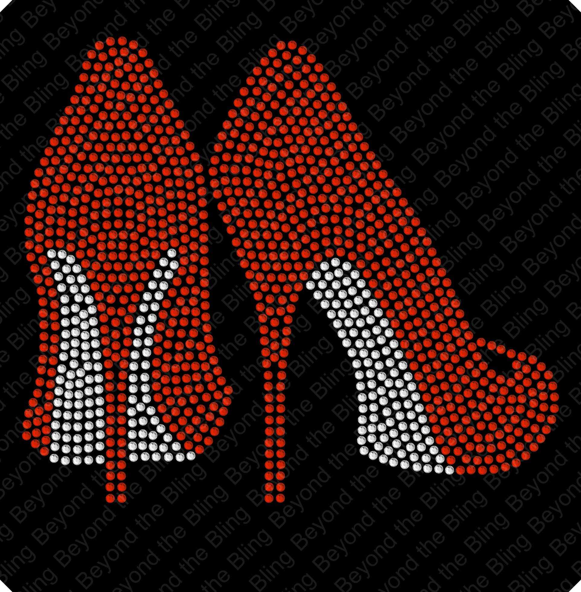 2 Color Stiletto Shoes Rhinestone Instant Download High Heel - Etsy