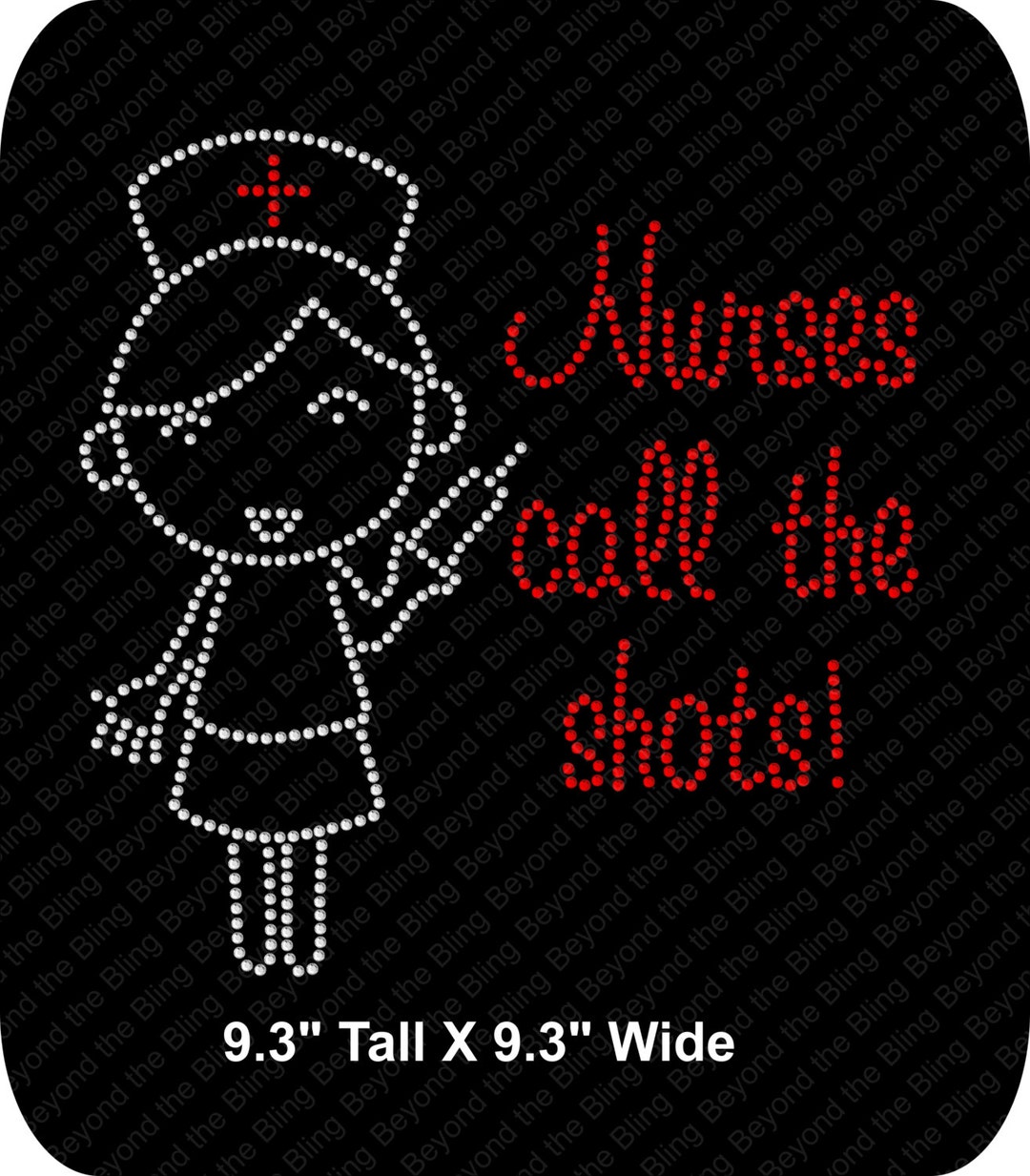 Nurse Rhinestone Bling Download Template Transfer RN Bling - Etsy