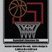 Rhinestone Basketball Template Bling Basketball Hoop Template ...