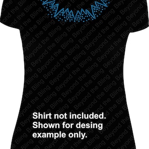 Rhinestone Download Zigzag Neckline Pattern Bling Download Pattern DIY ...