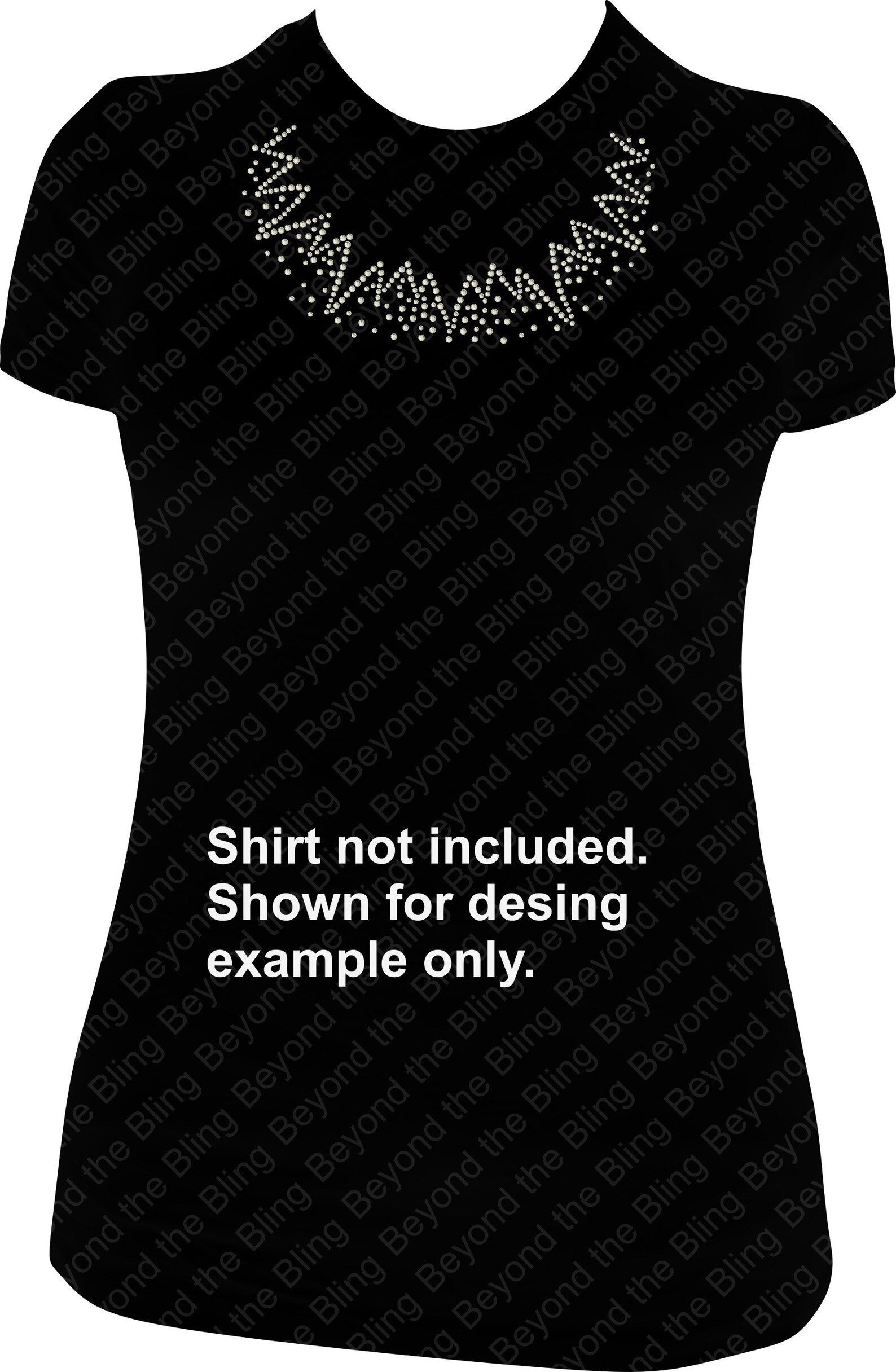 Rhinestone Download Zigzag Neckline Pattern Bling Download Pattern DIY ...