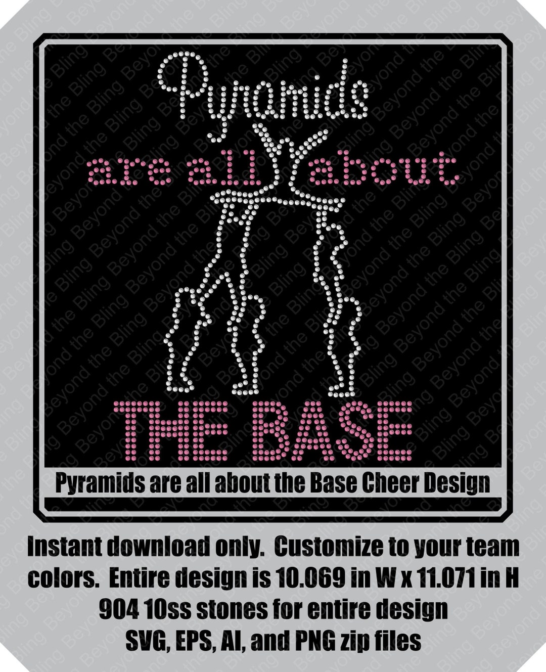 Cheer Bling Base Download Cheerleader Base Bling Download - Etsy