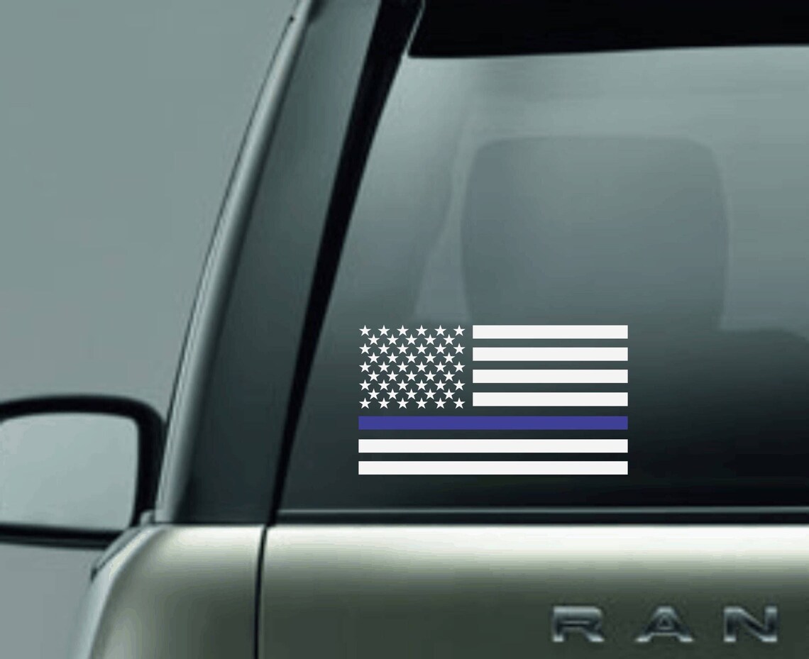 Thin Blue Line Decal Back the Blue Decal Police Lives Matter Decal Thin ...