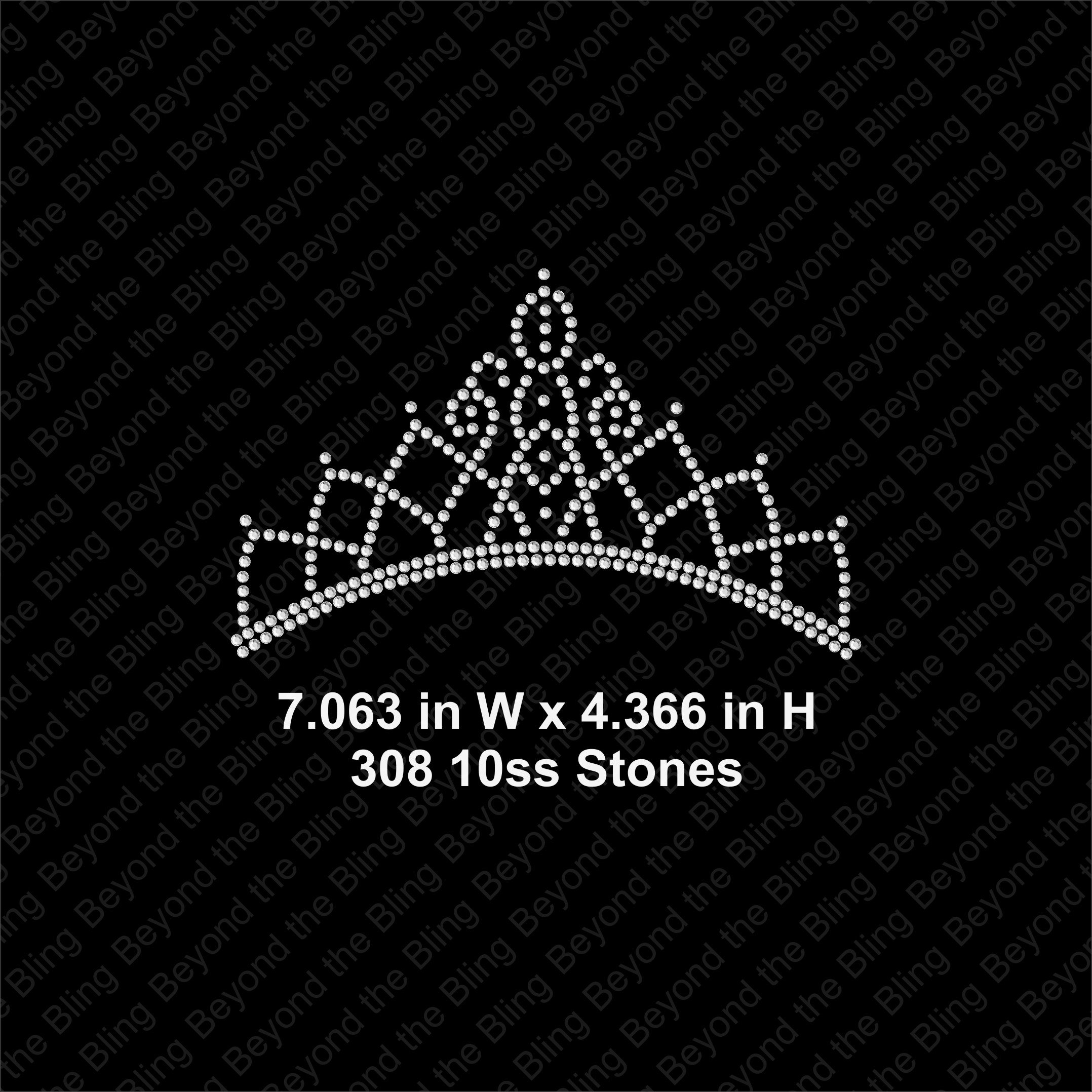 Rhinestone Large Crown Instant Download SVG Pattern, Set of Large Bling ...