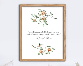 Charlotte Mason Quote III // Printable | Etsy