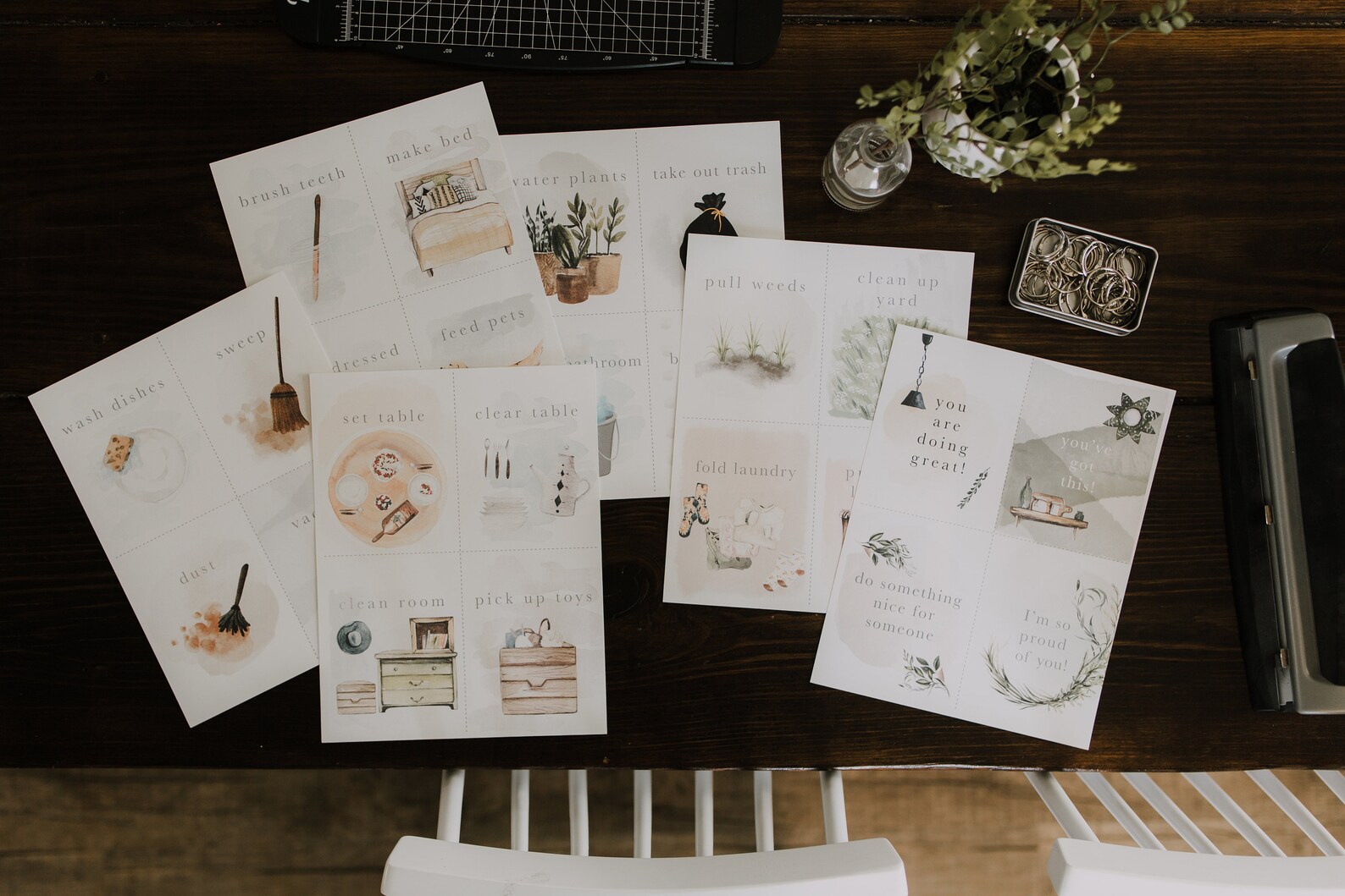 Responsibility Cards // Set of 24 // Routine, Rhythm, Affirmation - Etsy