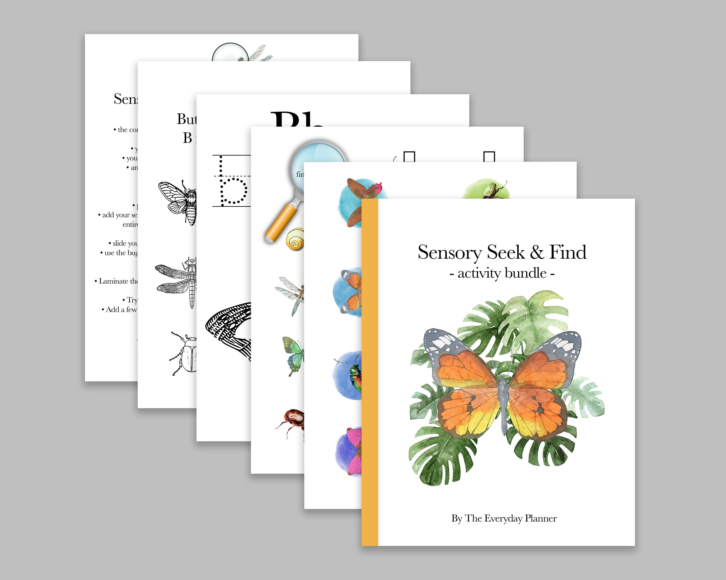 Sensory Seek & Find Activity Bundle // Insects - Etsy