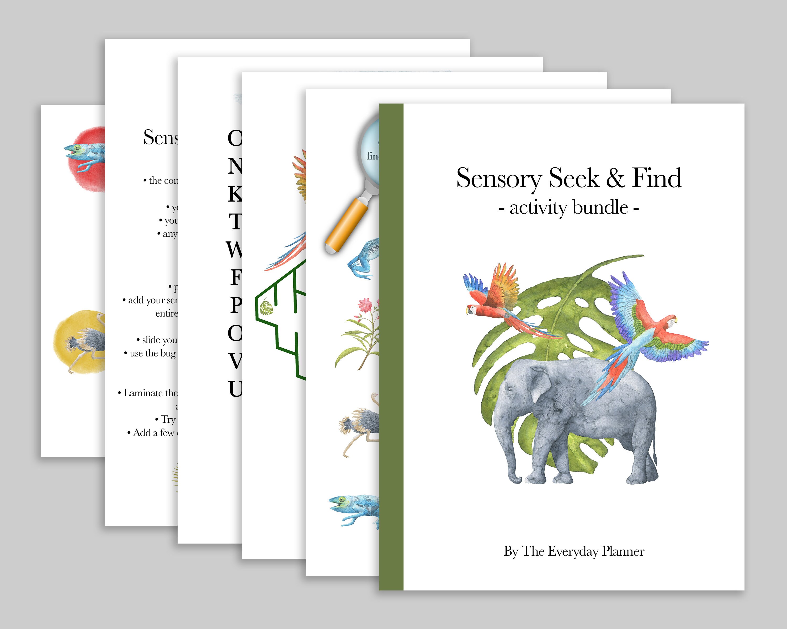 Safari Seek & Find Activity Bundle // Digital Download - Etsy Hong Kong