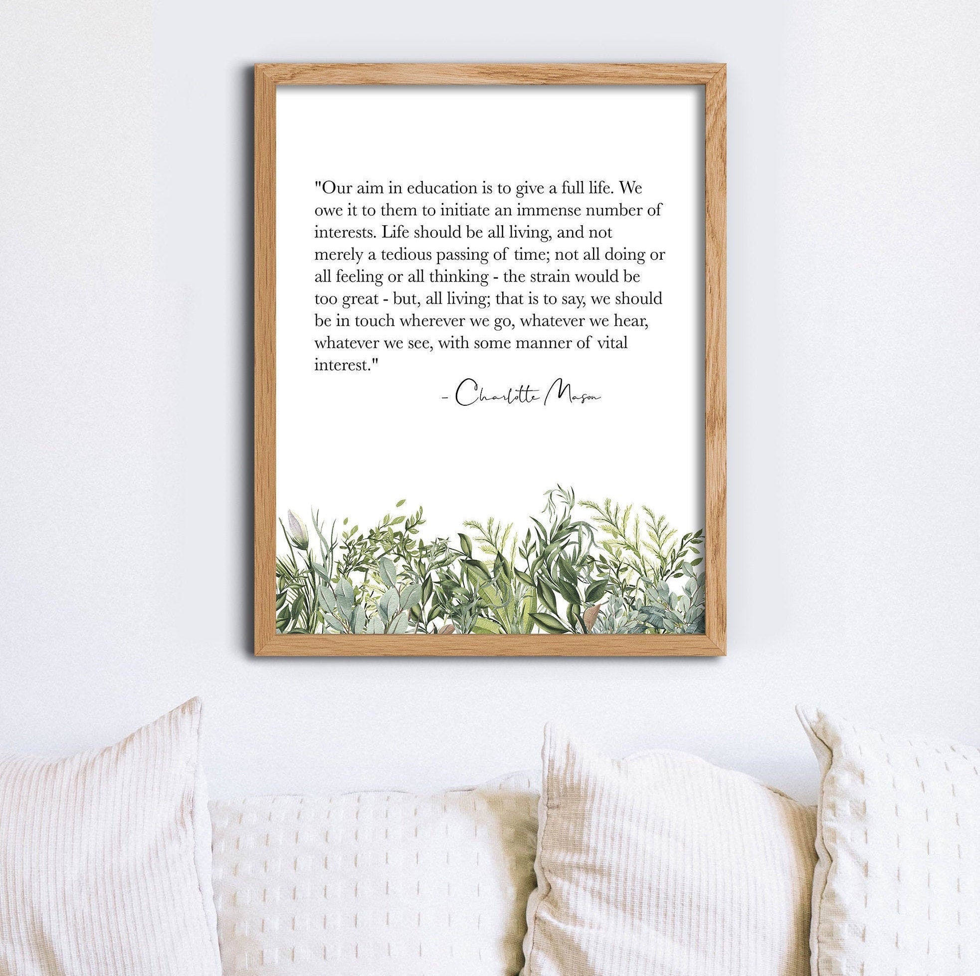 Charlotte Mason Quote III // Printable | Etsy