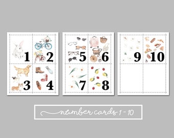 Insect Number Flash Cards 1-10. Bugs, Counting Flashcards ...