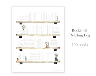 100 Books Challenge Printable Reading Log Book Tracker - Etsy