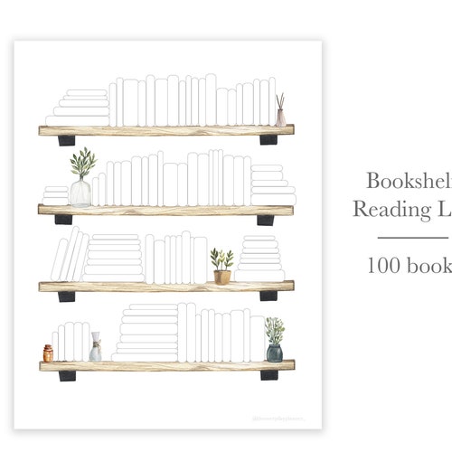100 Books Challenge Printable Reading Log Book Tracker - Etsy