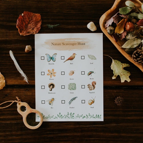 Photo Scavenger Hunt in Nature Low Cost Family Activity - Etsy