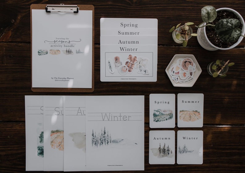Seasons Activity Bundle // Printable // Digital Download - Etsy