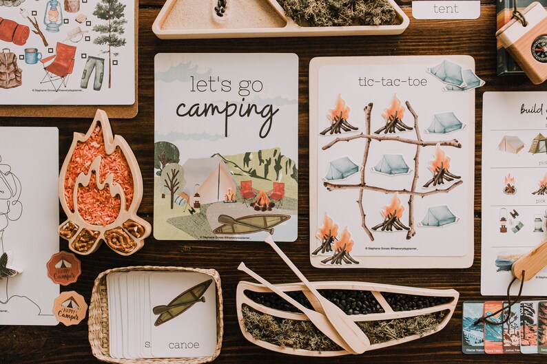 Let's Go Camping // Activity Pack - Etsy