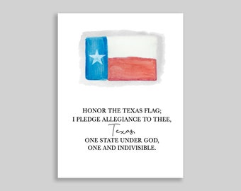 USA Pledge of Allegiance // Printable - Etsy