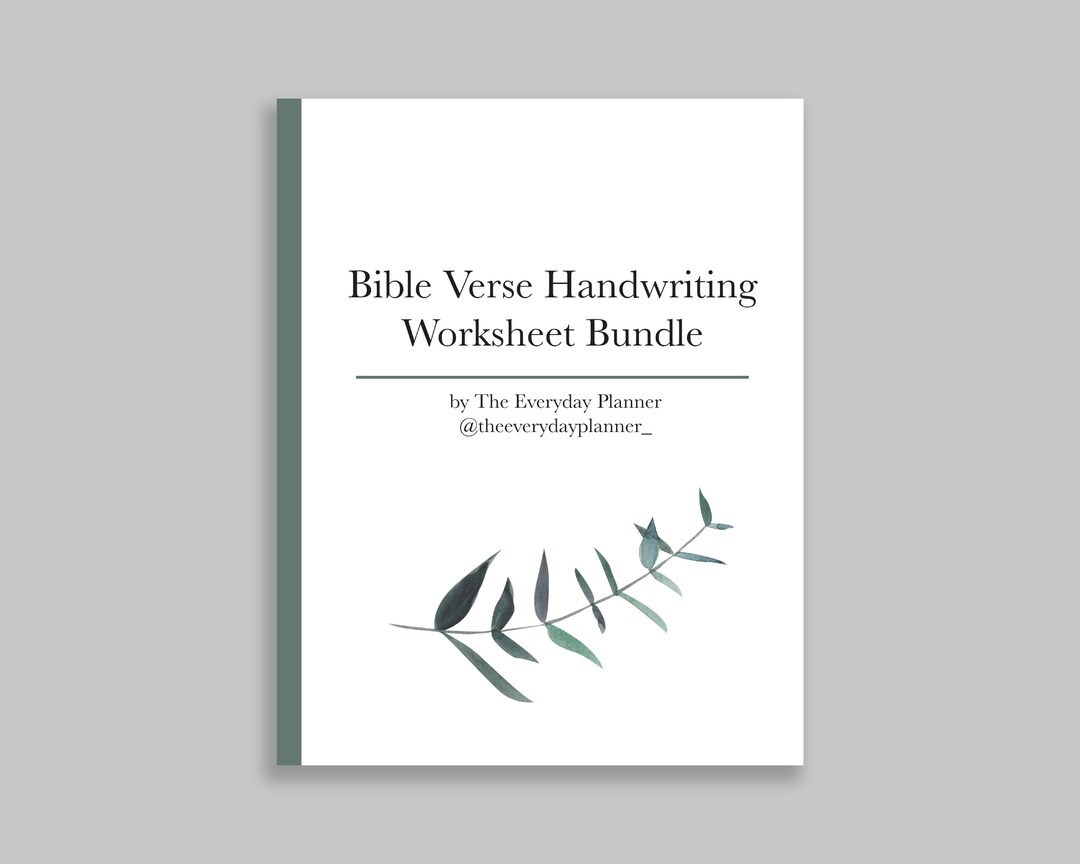 Bible Verses Handwriting Bundle I - Etsy