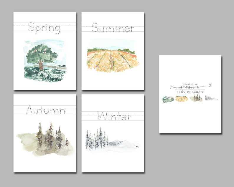 Seasons Activity Bundle // Printable // Digital Download - Etsy