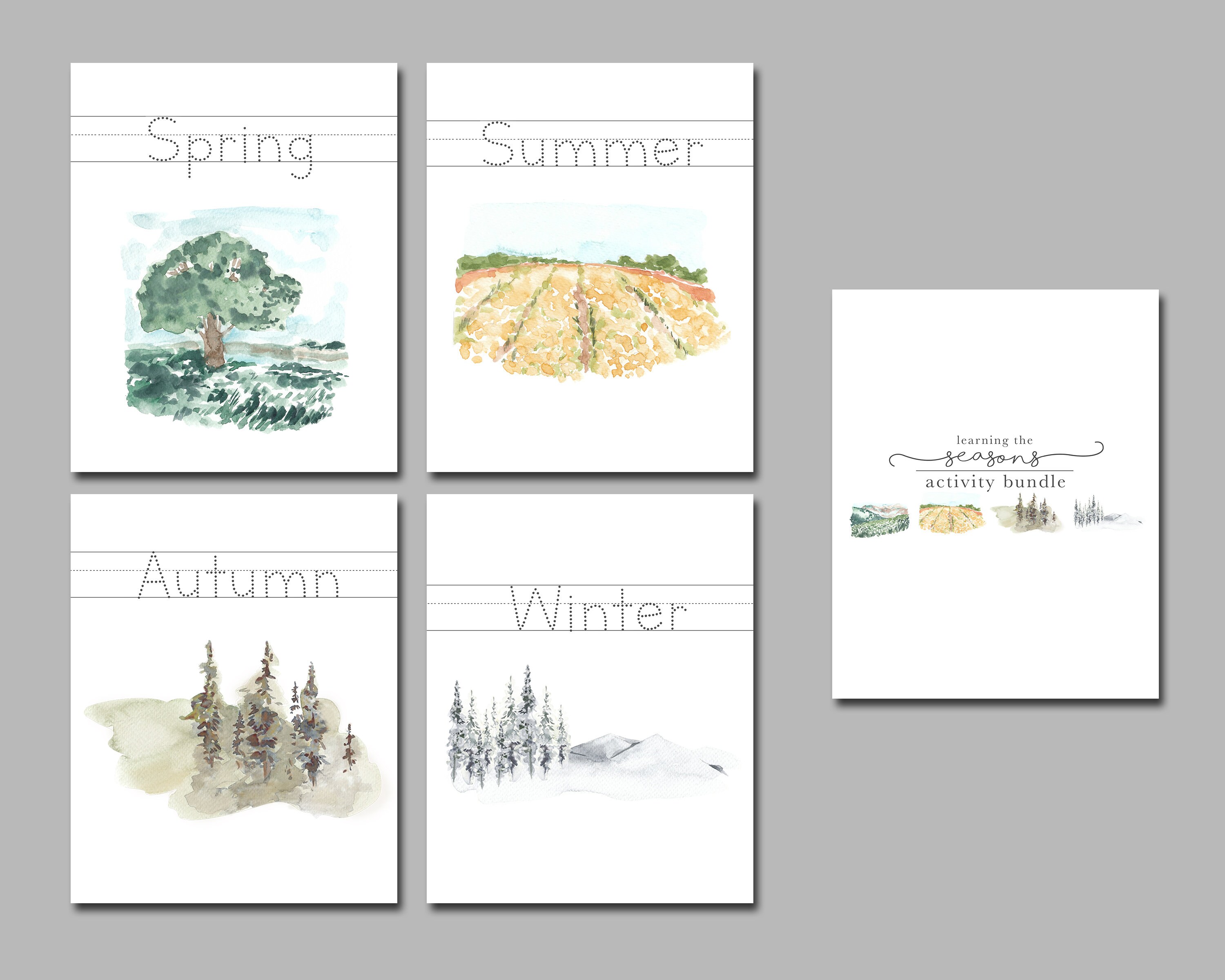 Seasons Activity Bundle // Printable // Digital Download - Etsy