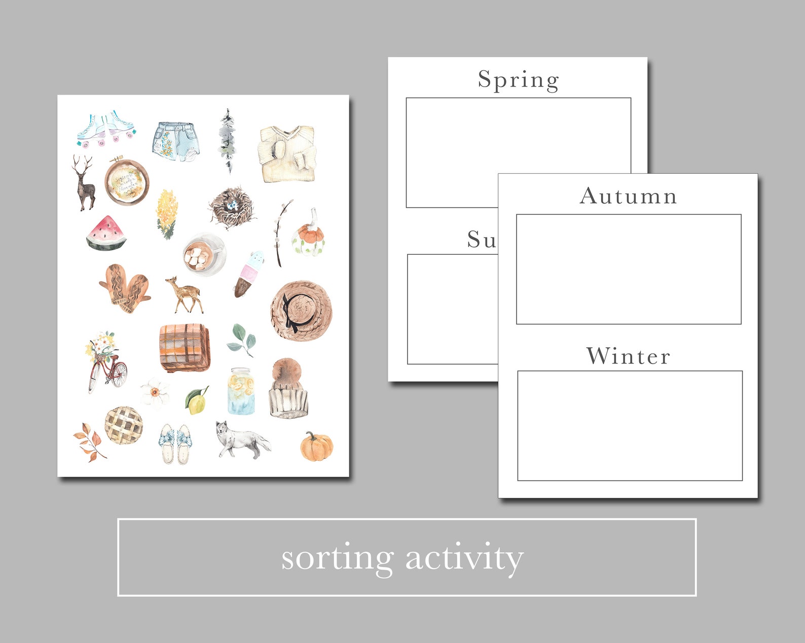 Seasons Activity Bundle // Printable // Digital Download - Etsy