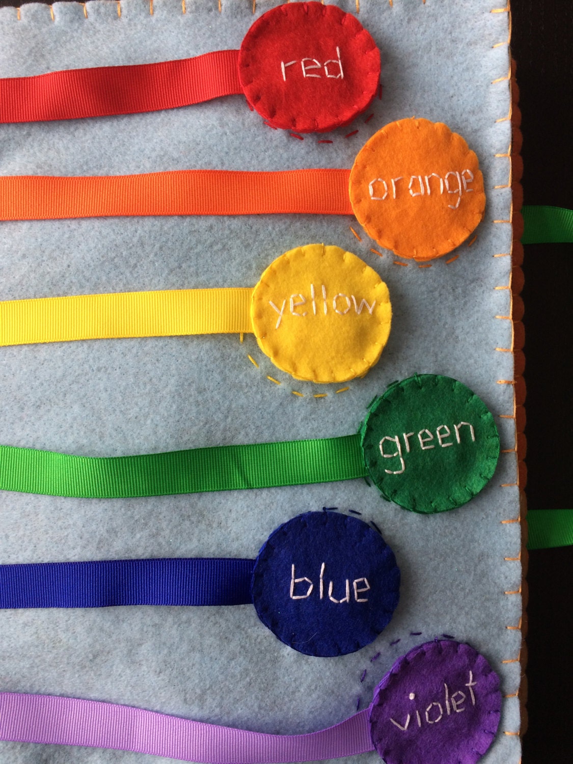 Rainbow Colour Matching Rainbow Quiet Book Busy Book - Etsy