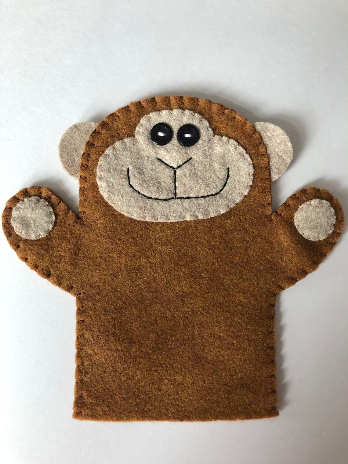 Lion Monkey & Tiger Felt Hand Puppets Jungle Puppet Hand | Etsy