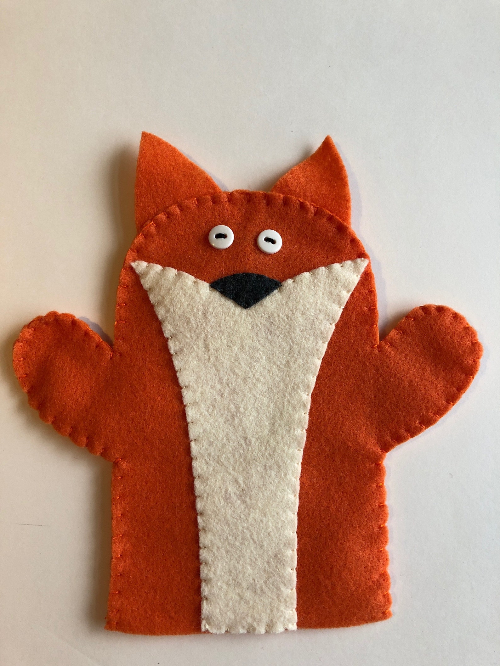 Hedgehog, Raccoon, Badger & Fox Felt Hand Puppets, Forest Puppet, Hand ...