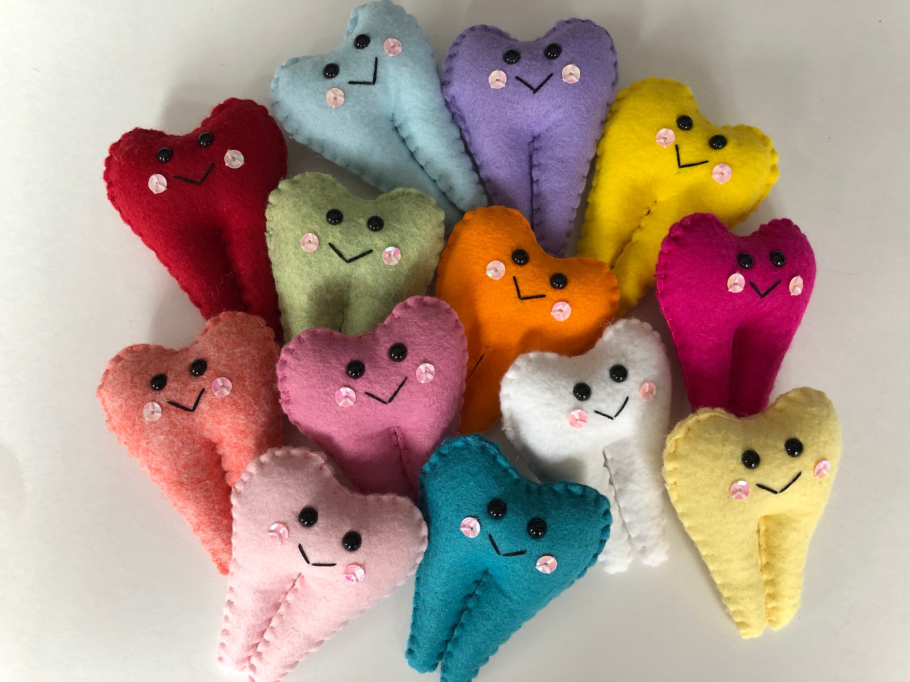 Felt Tooth Fairy Pillow, Tooth Fairy, Plush Tooth, Tooth Pocket, Tooth ...