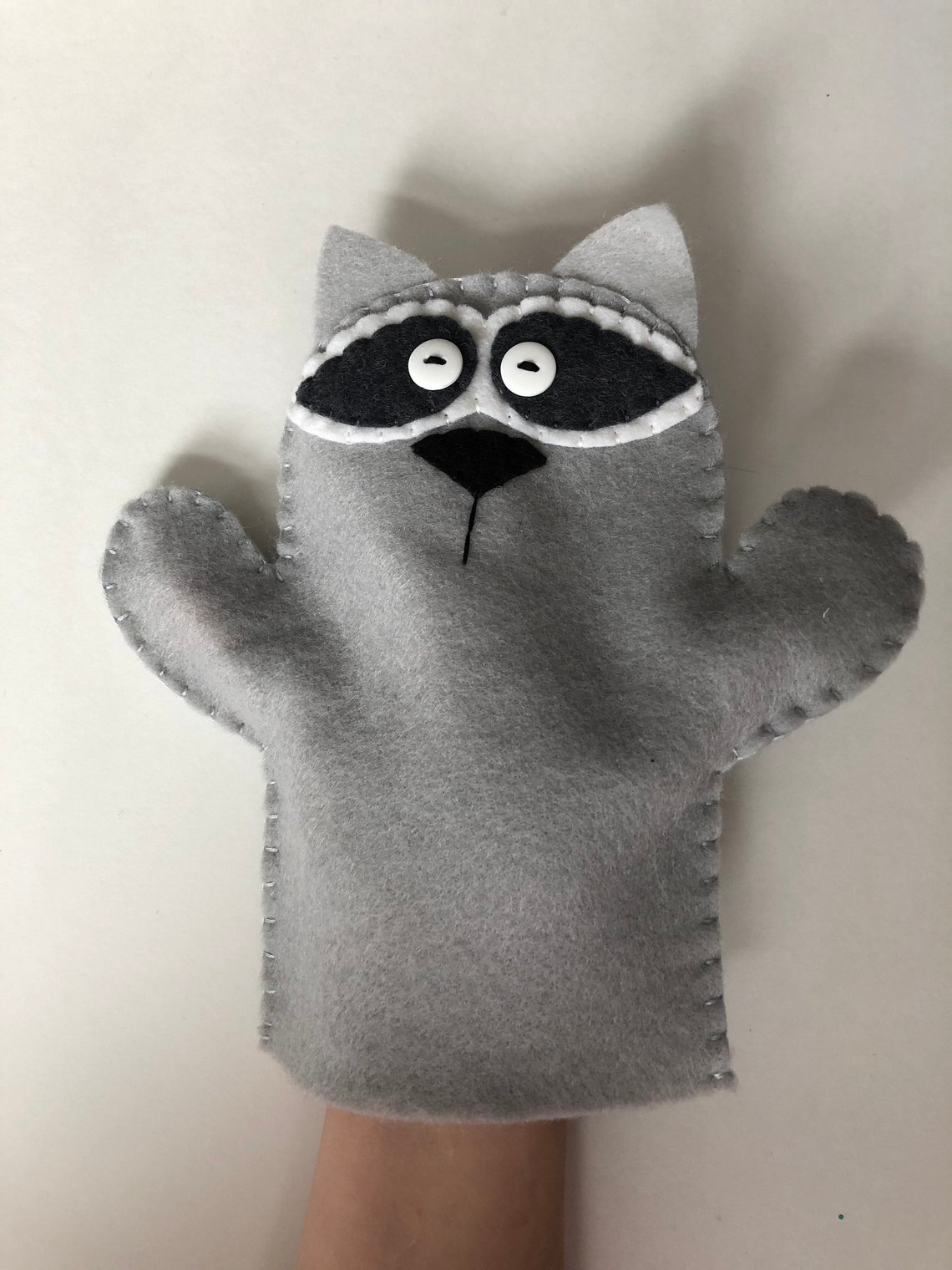 Hedgehog Raccoon Badger & Fox Felt Hand Puppets Forest - Etsy Canada