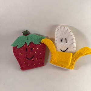 Fruit Finger Puppets, Felt Finger Puppets, Finger Puppets, Food Finger ...