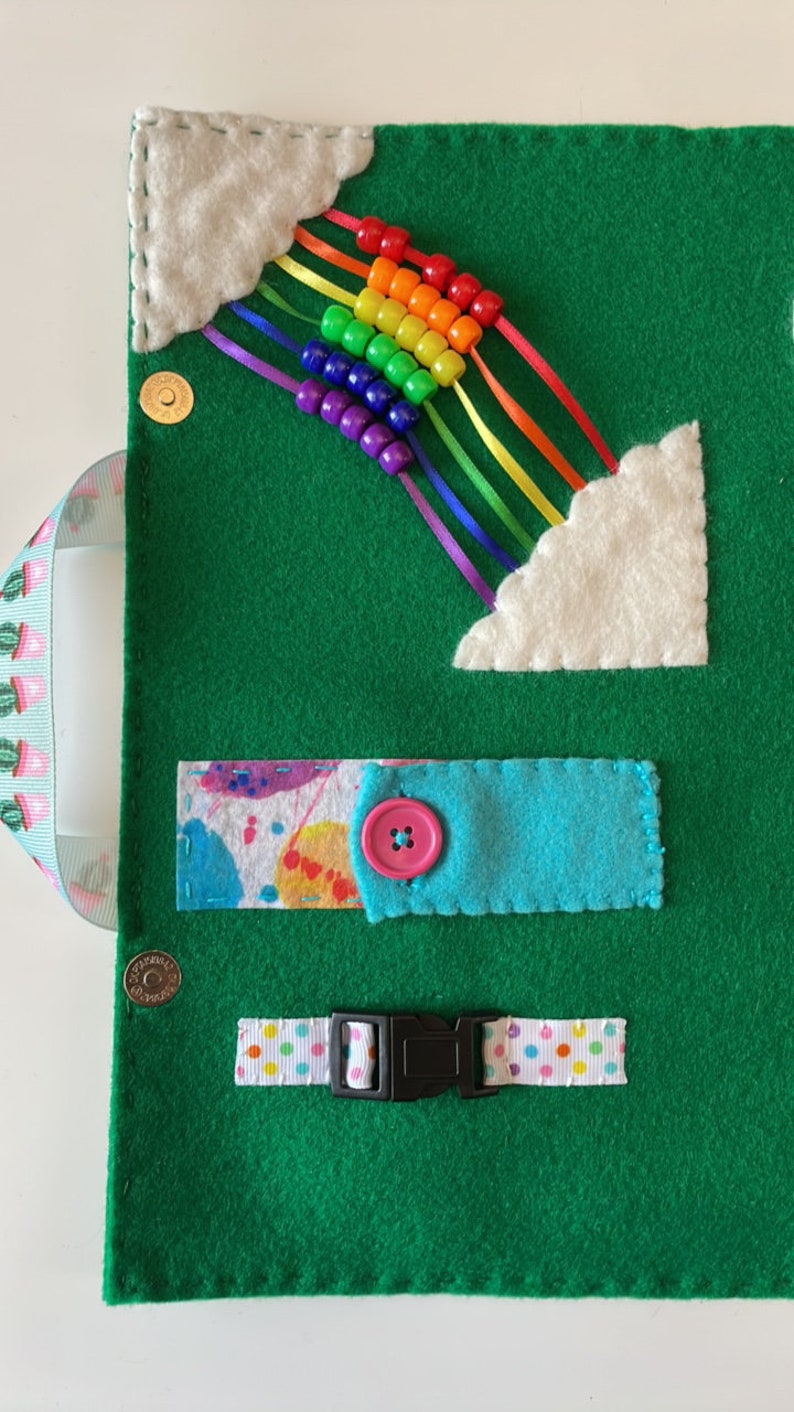 Busy Mat Quiet Book Sensory Toy Fidget Toy Activity Mat - Etsy