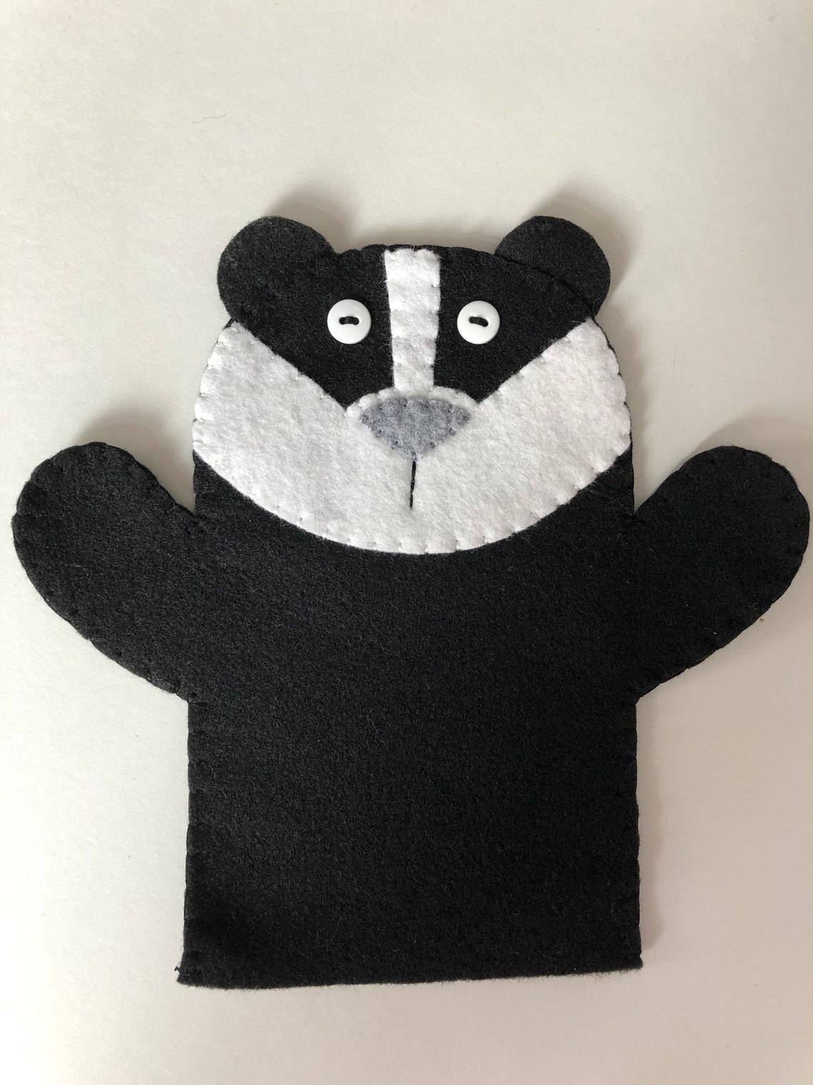 Hedgehog Raccoon Badger & Fox Felt Hand Puppets Forest - Etsy Canada