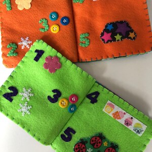 Baby Mini Felt Activity Book, Busy Book, Quiet Book, Activity Toy Baby ...