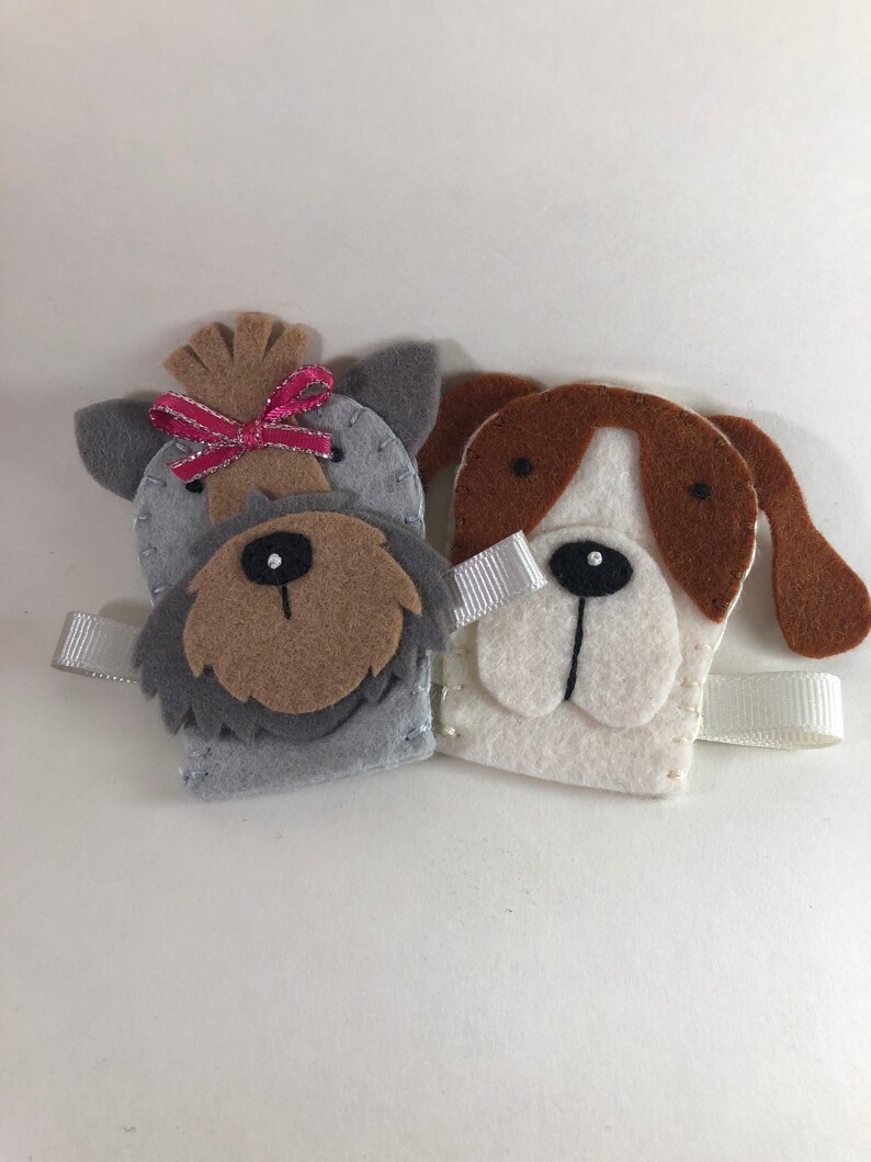 Dog Finger Puppets, Puppy Finger Puppets, Yorkie - Etsy