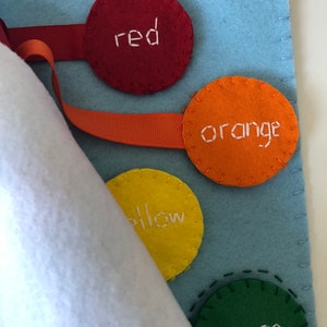 Rainbow Colour Matching, Rainbow Quiet Book, Busy Book, Activity Book ...