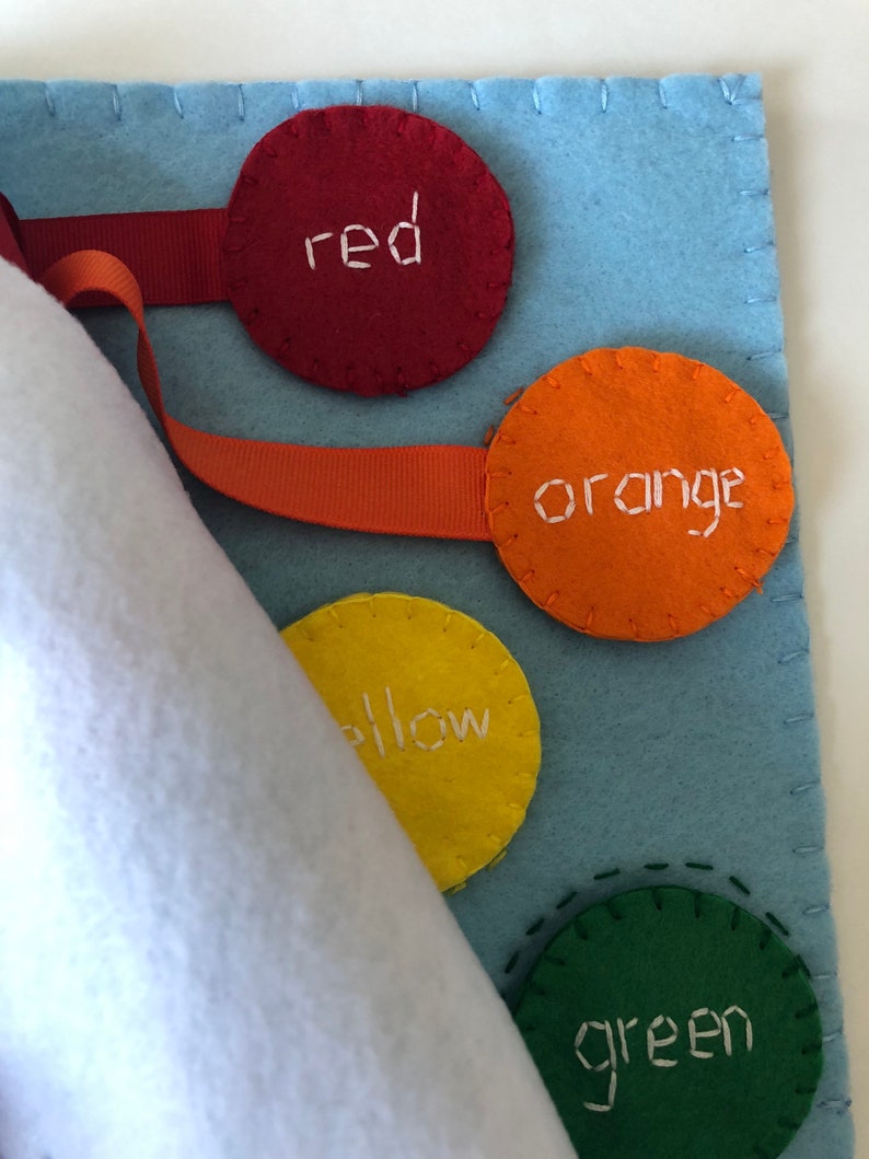 Rainbow Colour Matching Rainbow Quiet Book Busy Book - Etsy