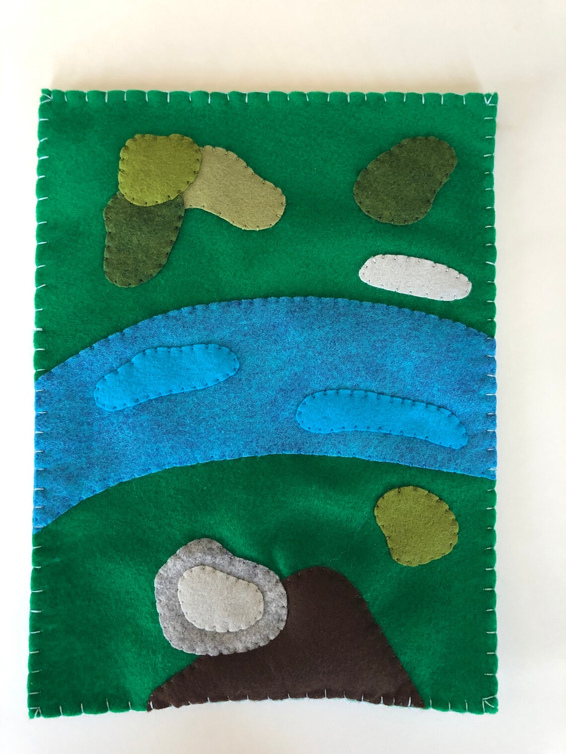 Felt Animal Play Mat, Small World Play, Open Ended Play, Montessori Toy ...