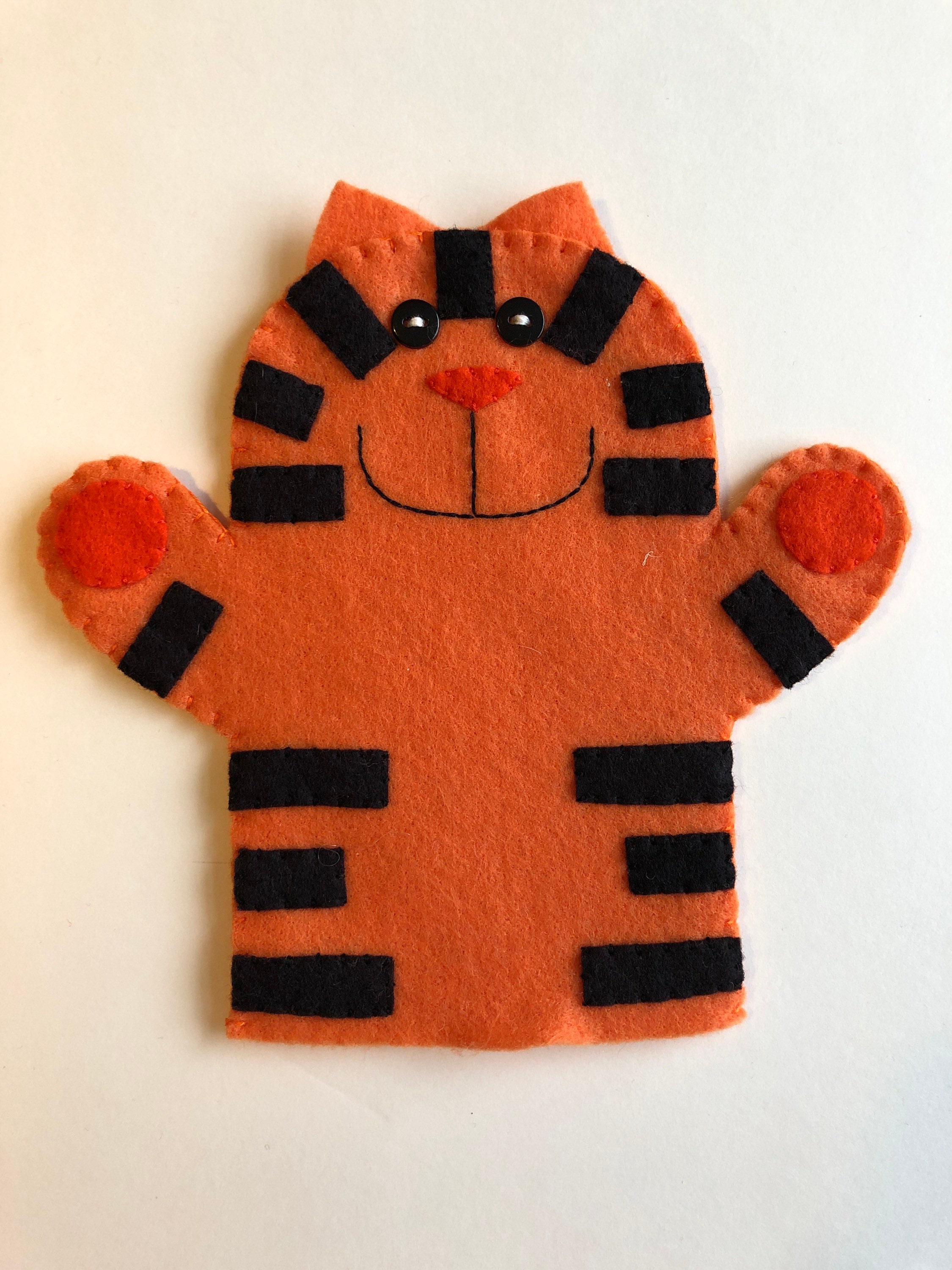 Lion Monkey & Tiger Felt Hand Puppets Jungle Puppet Hand - Etsy