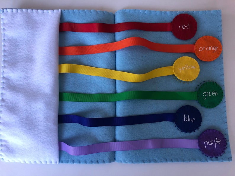 Rainbow Colour Matching Rainbow Quiet Book Busy Book - Etsy