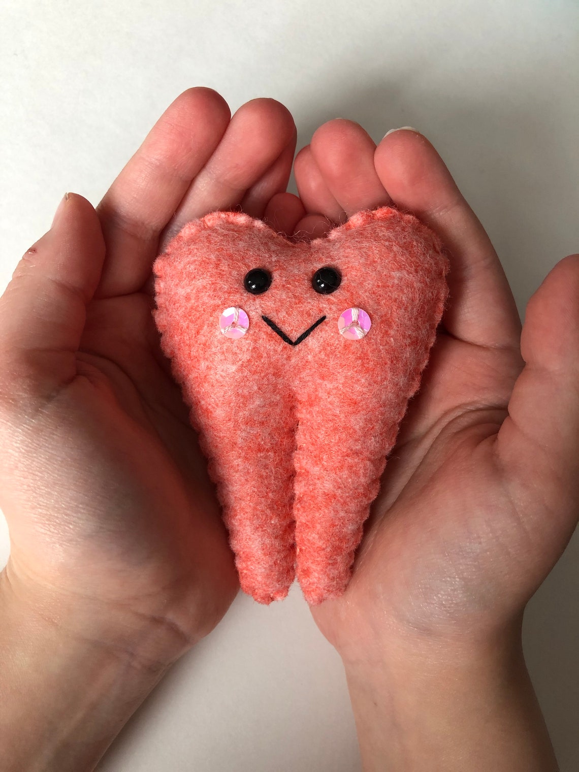 Felt Tooth Fairy Pillow, Tooth Fairy, Plush Tooth, Tooth Pocket, Tooth ...