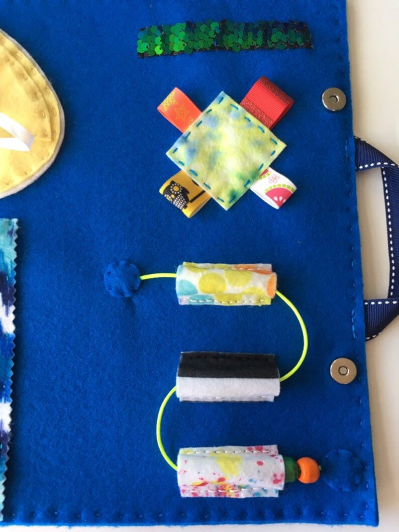 Busy Mat Quiet Book Sensory Toy Fidget Toy Activity Mat | Etsy