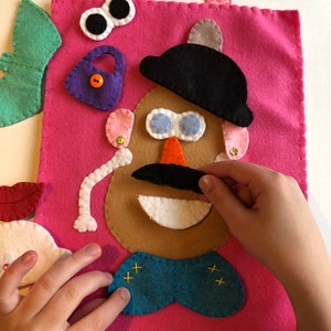Felt Potato Head Playset, Quiet Book, Activity Book, Busy Book, Quiet ...